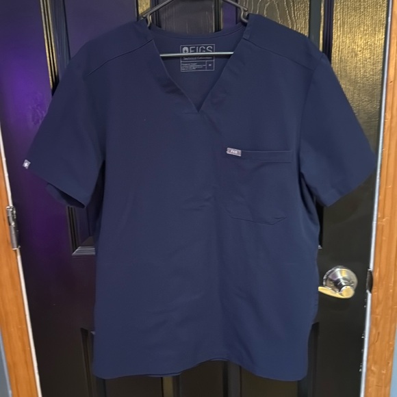 Figs | Shirts | Mens Figs Scrub Top Navy Blue Medium | Poshmark